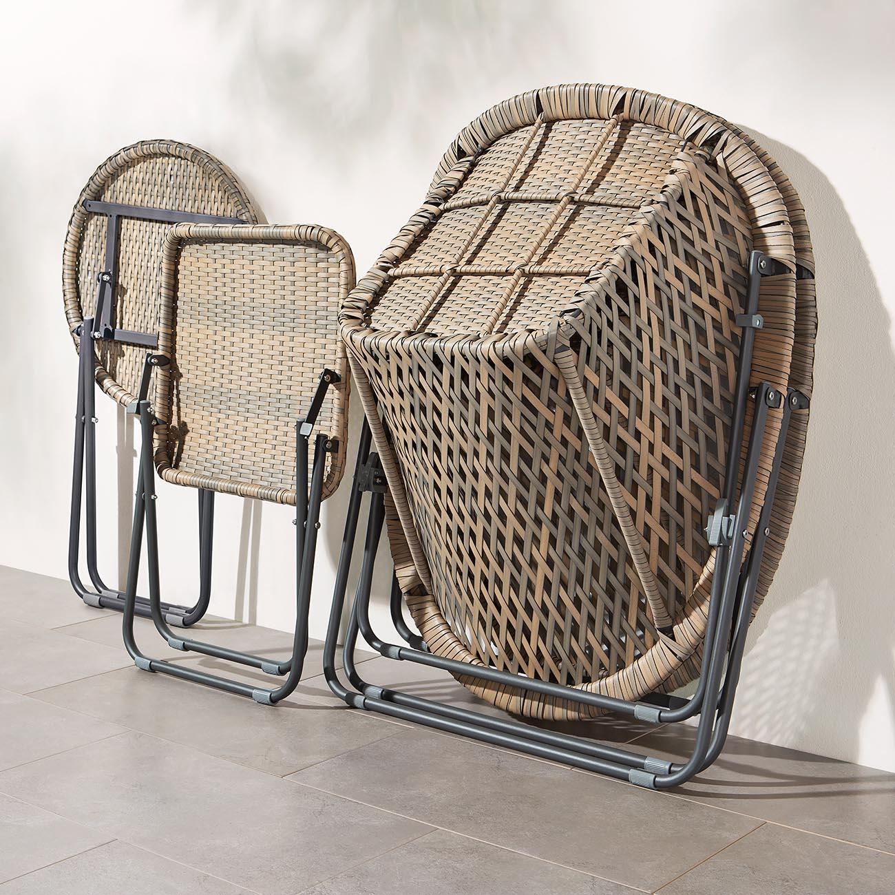 Tobs Faux Rattan Loungeset, faltbar, 3teilig kaufen