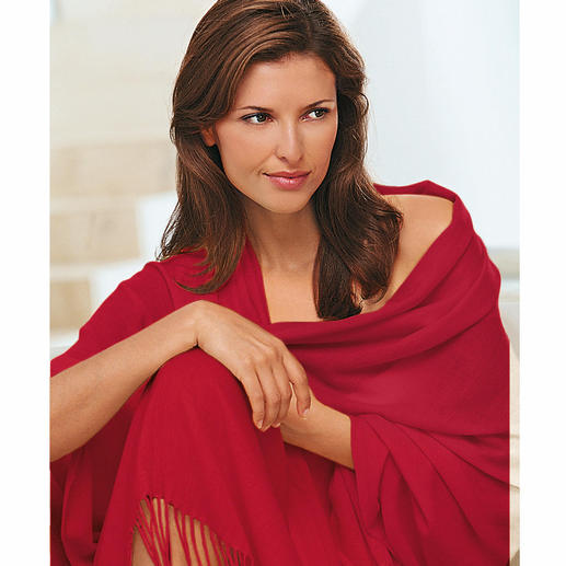 Pashmina Schal - aus 100 % Kaschmir (90 x 210 cm groß, 160 g leicht)